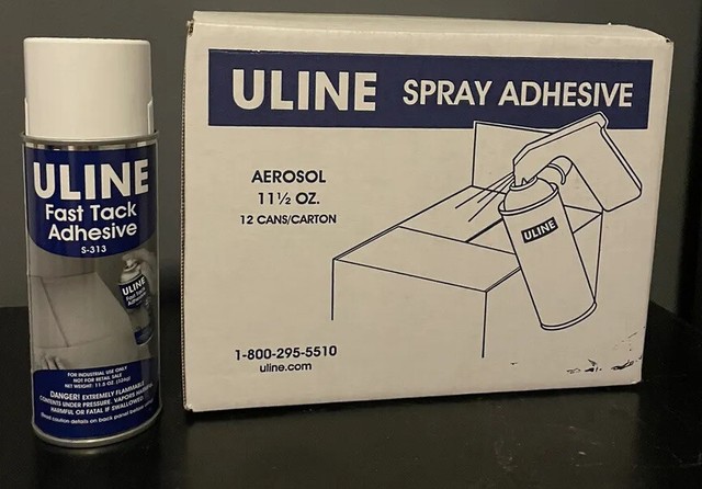 ULINE Fast Tack Spray Adhesive 11.1 Oz Clear Fast Tacking #S-313 for ...