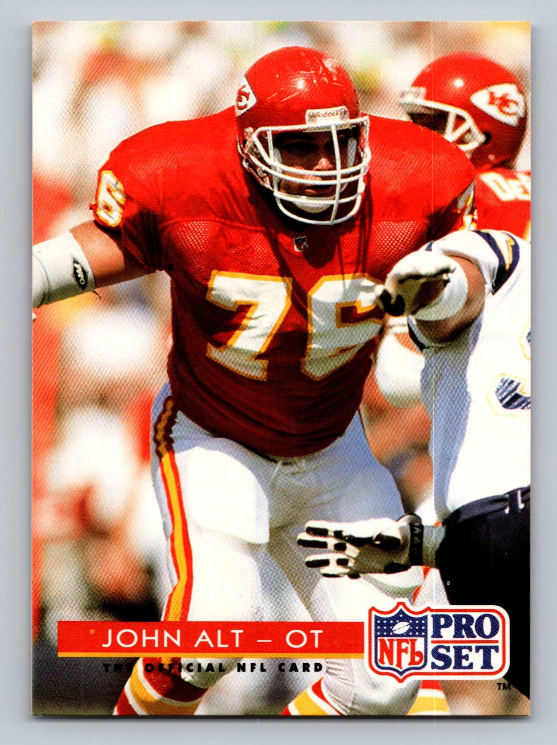 1992 Pro Set #199 John Alt Kansas City Chiefs | eBay