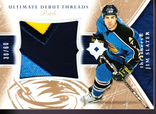 2005/06 ULTIMATE COLLECTION JIM SLATER DEBUT THREADS JERSEY PATCH 30/60 ...