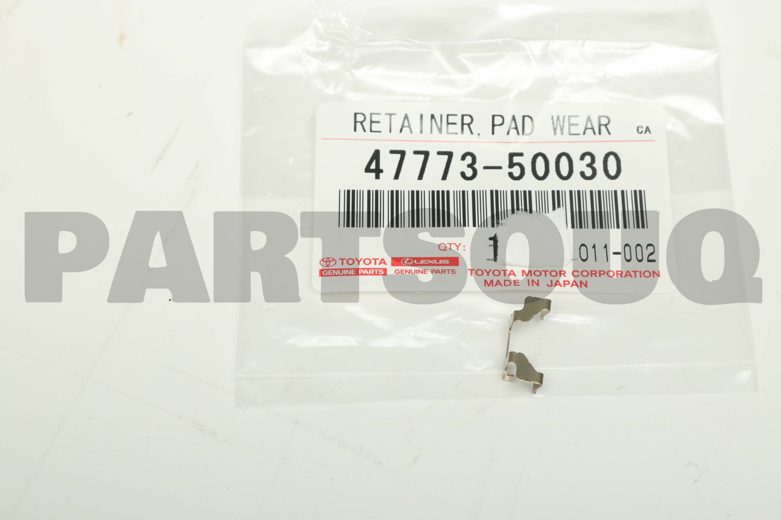 4777350030 Genuine Toyota RETAINER, PAD WEAR INDICATOR 47773-50030 | eBay