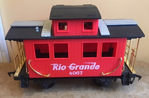 Eztec Santa Fe Express Train Red Caboose Rio Grande 4067 G Gauge | eBay
