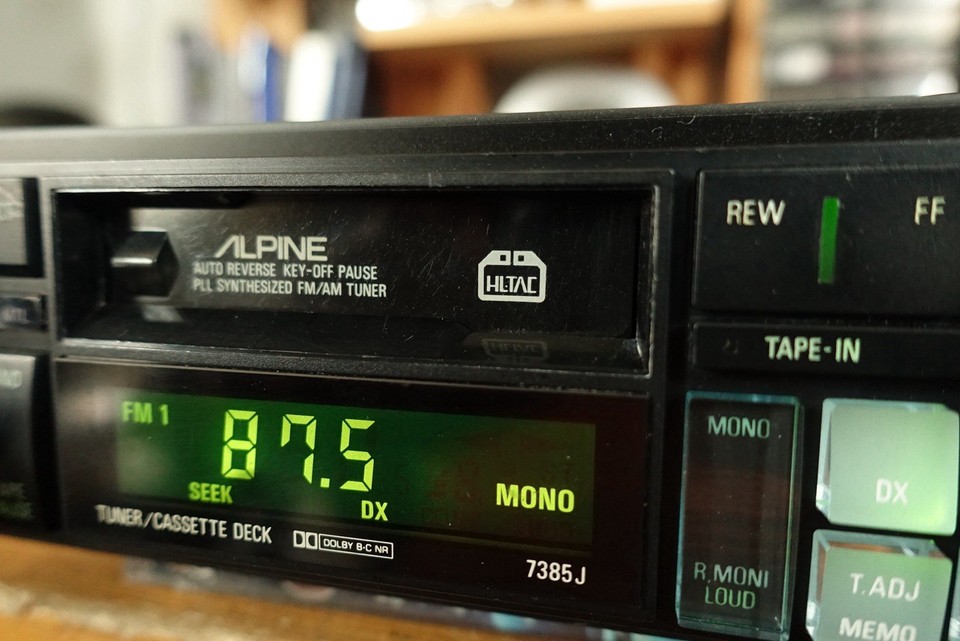 Alpine 7385J. Top Deck From 80’s. Cassette/Fm108/Aux-Bluetooth. | eBay