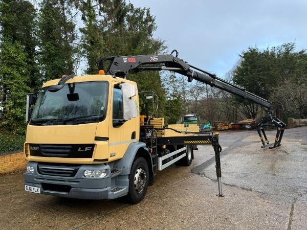 Daf LF55.220 Euro 5 Day Cab Hiab 122 B-2 Hi Duo Remote Block Grab Crane ...