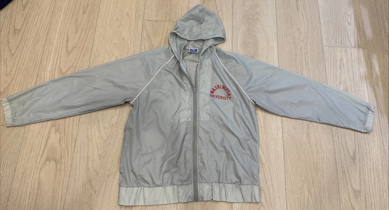 VTG Champion Windbreaker University Washington Gray S… - Gem