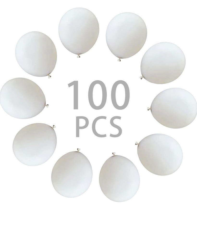 100 X Latex PLAIN 12 Inch BALLONS helium BALLOONS Quality Party ...