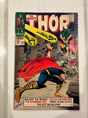 Thor #143 Comic Book 1st App The Enchanters Three & Living Talisman | eBay
