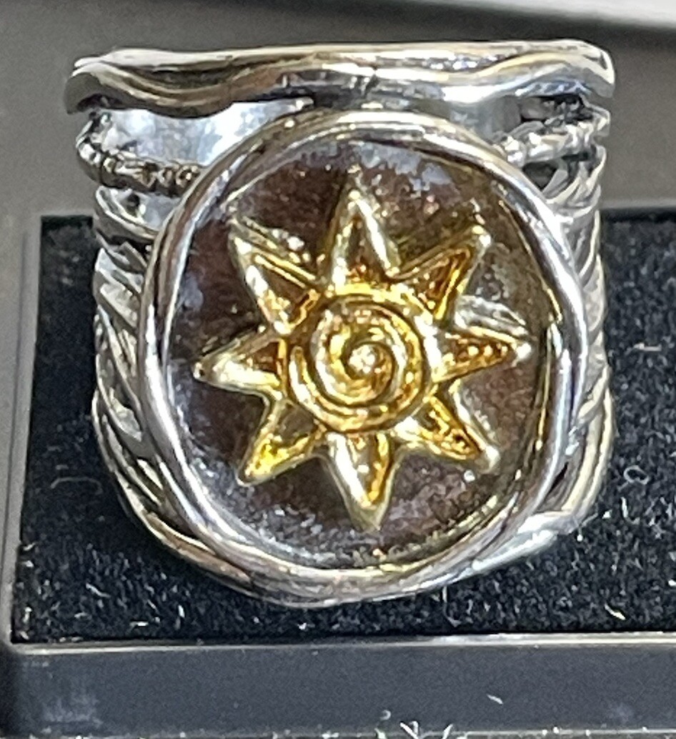 STAR OF ISRAEL .925 STERLING RING SIZE 6 - Gem