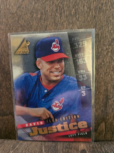 1998 Pinnacle Inside Club Edition David Justice #23 Indians | eBay