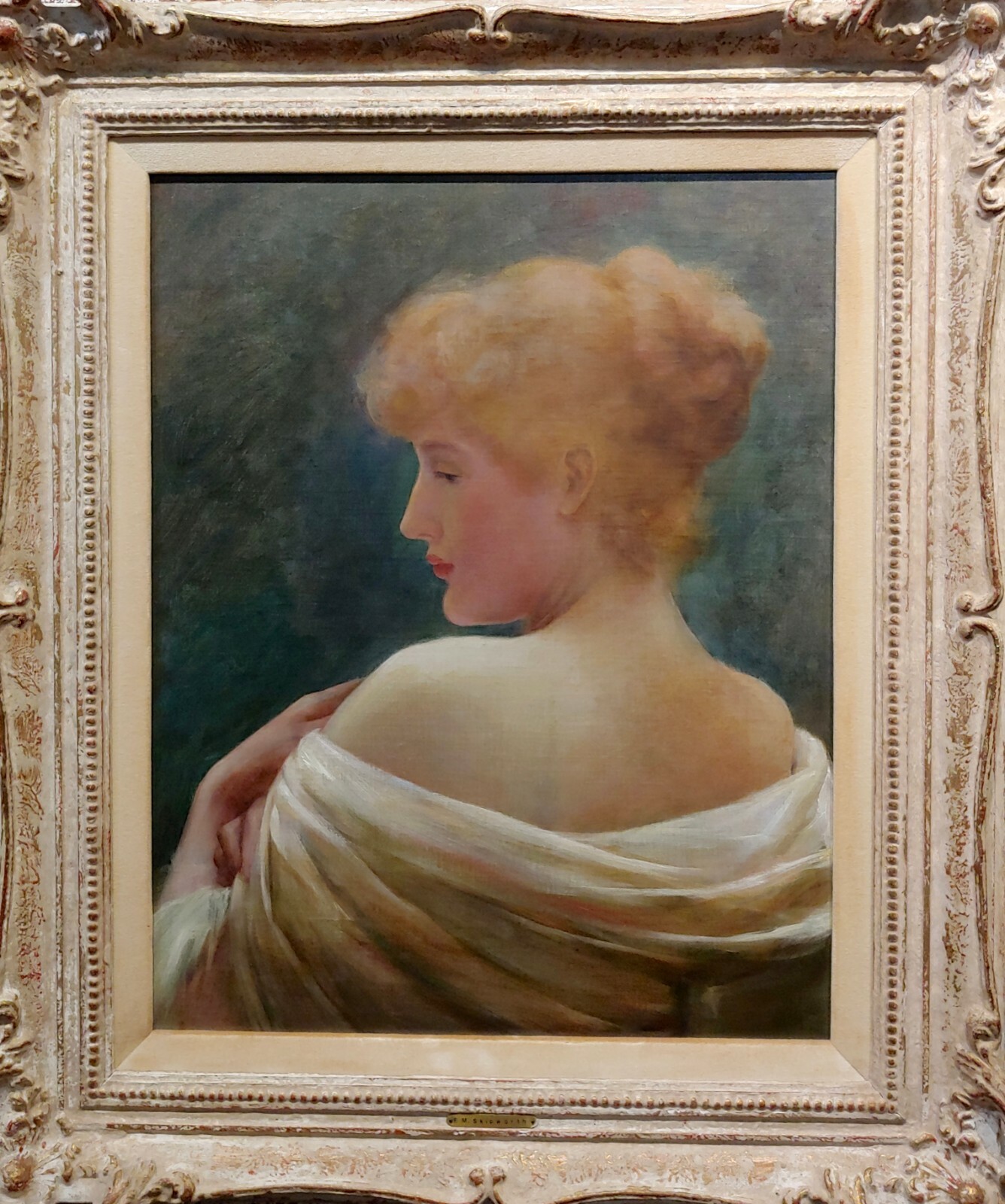 Frank Markham Skipworth Portrait of a Beautiful Woman -Oil painting c ...