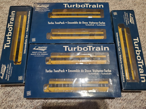 Rapido Turbo Train VIA Rail Canada 2 Engines, 7 Coaches Set CN1 | eBay