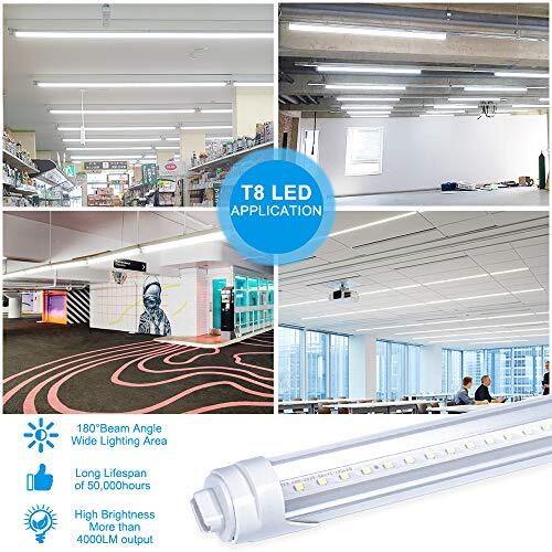 8ft R17d Led Tube Light F96t12 Ho 8 Foot Led Bulbs 96'' 8ft Led Shop ...