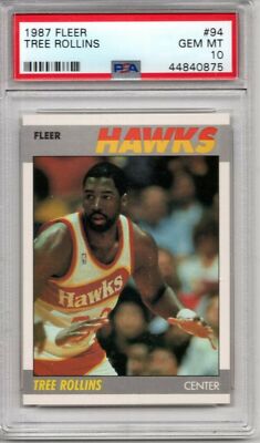 1987 FLEER 94 TREE ROLLINS PSA GEM MT 10 | eBay