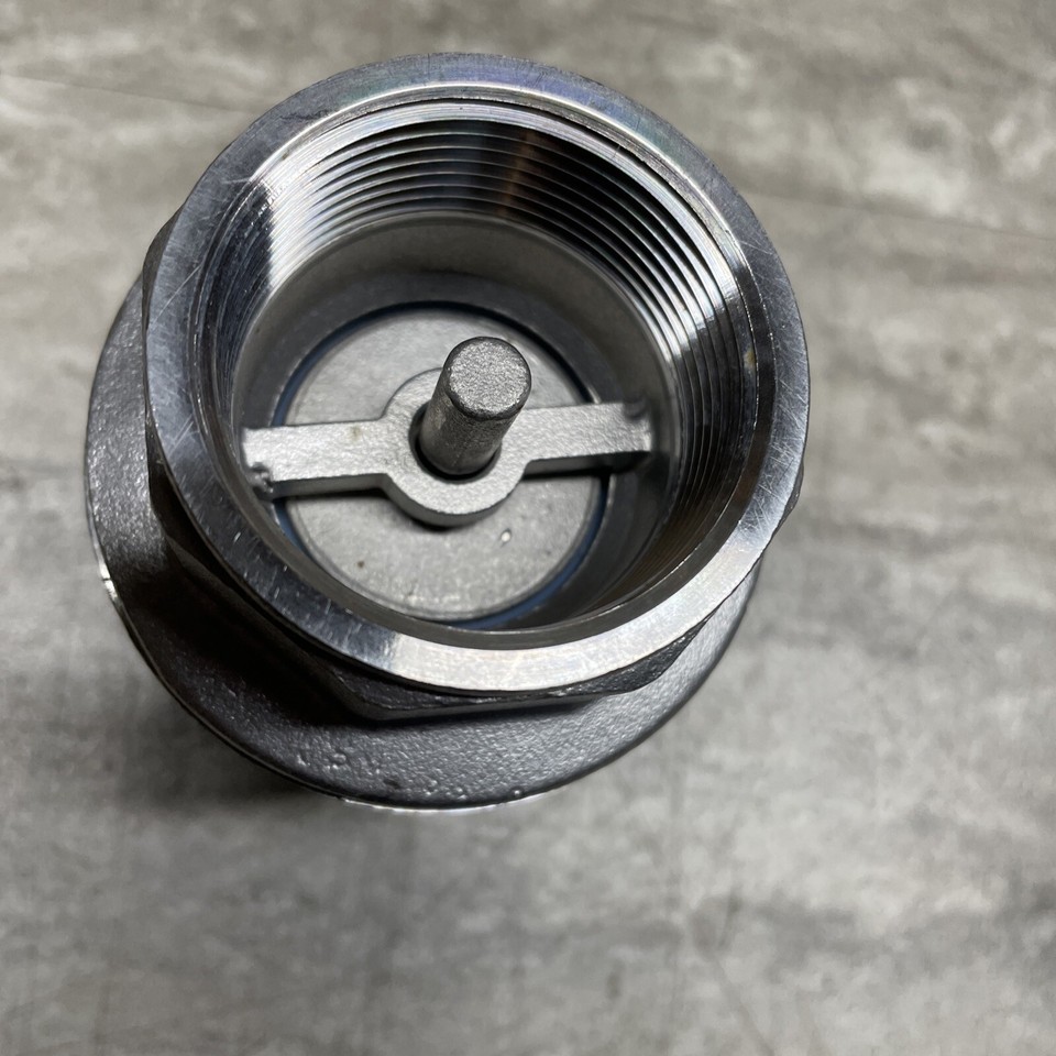 Bonomi S800-1 1/2 Inline Spring Check Valve, Stainless Steel, 1-1/2 ...