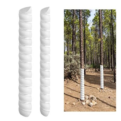 2 Pcs Tree Trunk Protector2 Size Plastic Spiral Tree Guardtree Bark ...