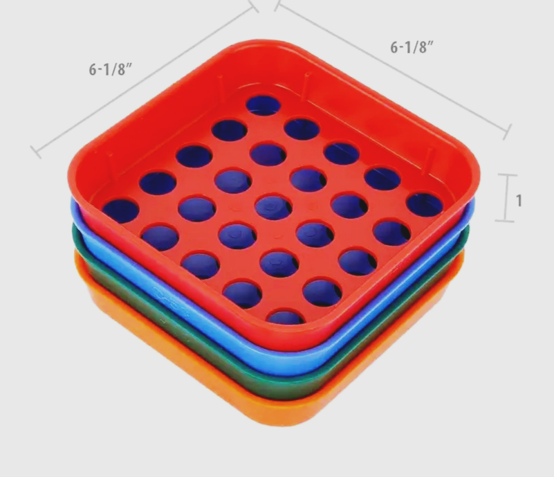 Coin Sorter Tray - 4 Color-Coded Change Sorting Trays with 40 Coin ...