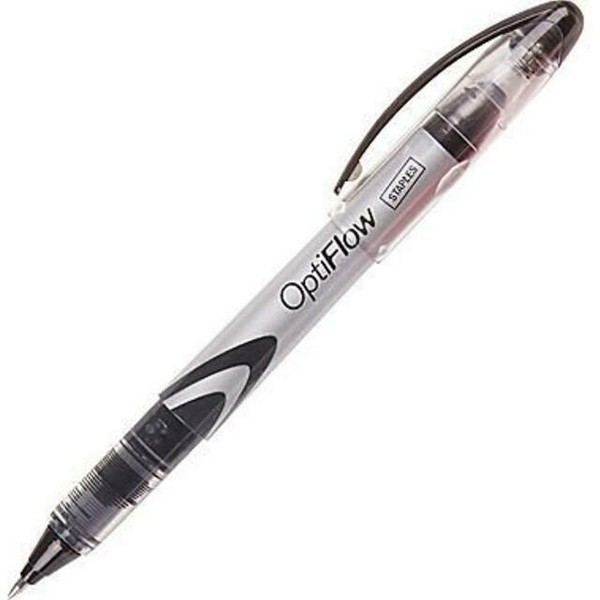 Staples Optiflow Rollerball Pens Fine Point Black 1 Dozen B2 for sale ...