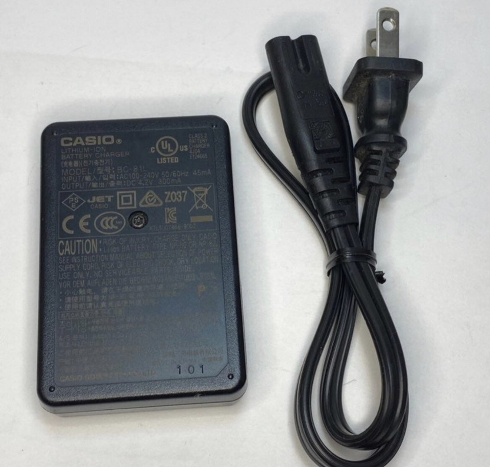 Casio Camera Battery Charger Model BC-81L 4.2V 300mA | eBay