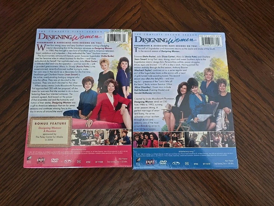 Designing Women Complete Seasons 1 & 2 DVD Box Sets NEW FACTORY SEALED ...