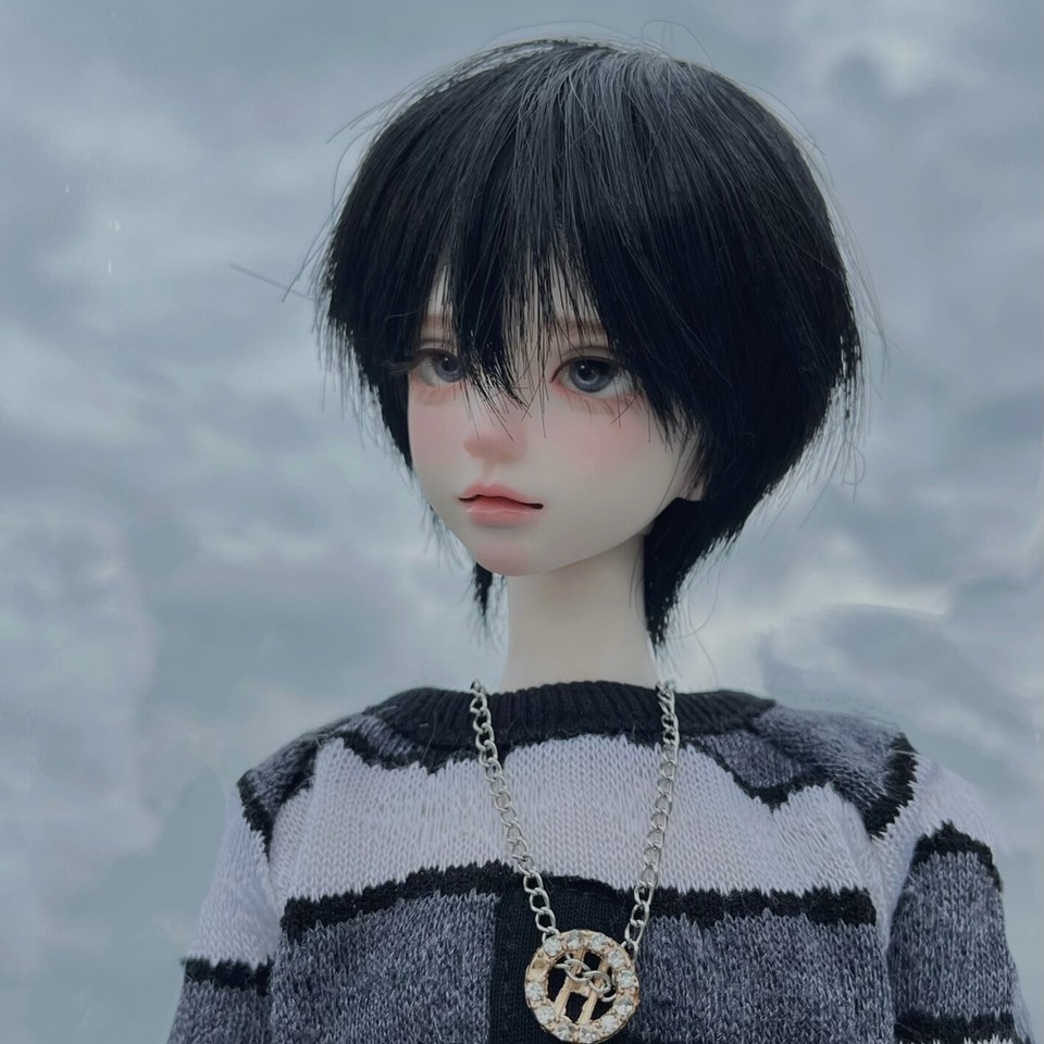 1/4 BJD Doll Male Boy SD Bare Resin Ball Joint Body + Eyes Face Makeup ...