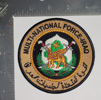 Multi National Force Iraq Tactical Defense Unit Patch USF-I Camp ...