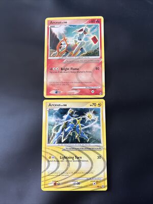 Pokémon TCG Arceus Arceus AR6/9 Holo Holo Rare + Pokémon TCG Arceus AR3 ...