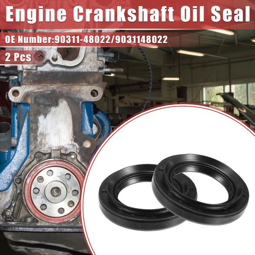 2pcs Engine Crankshaft Oil Seal for Toyota Land Cruiser 81-90 No ...