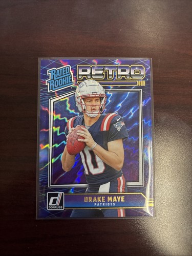 2024 Panini Donruss Rated Rookie Retro Drake Maye 🔥 - New England ...