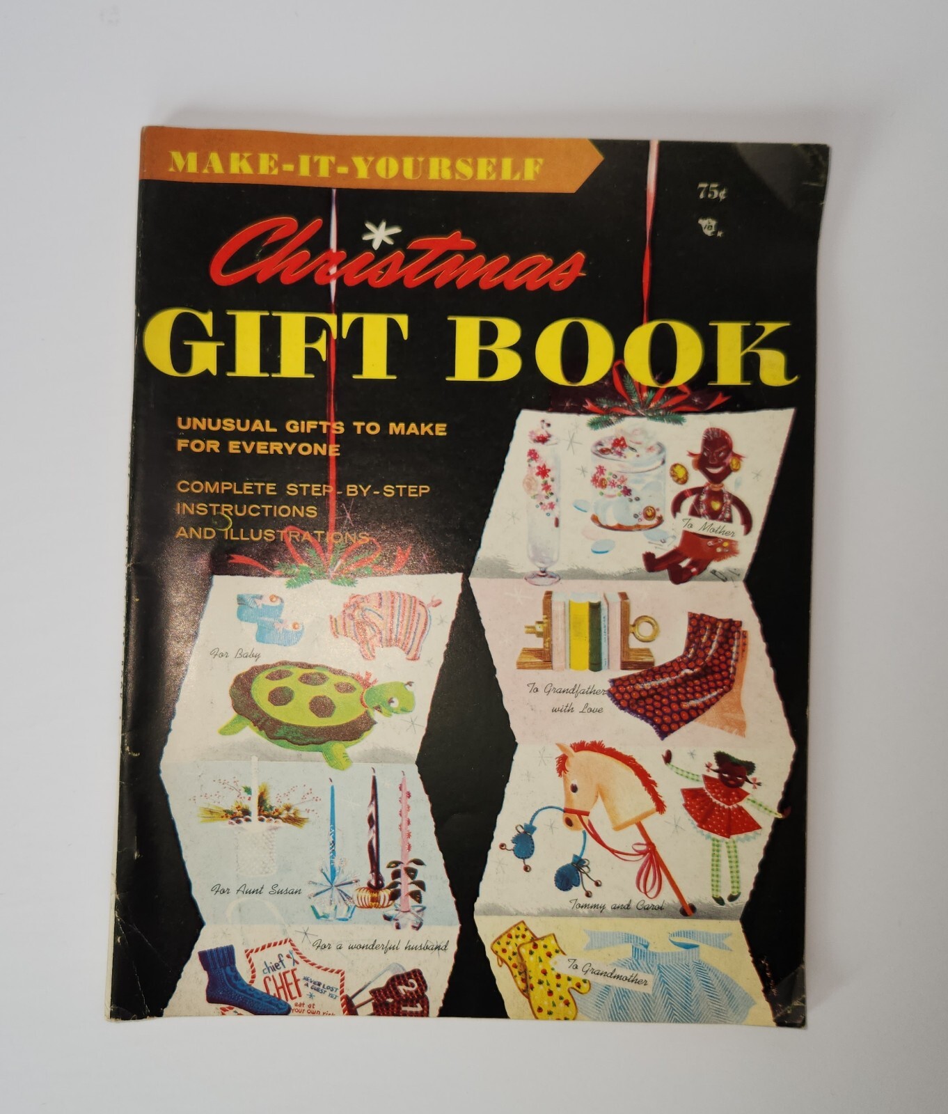 1955 Christmas Magazine Make It Yourself Gift Book DIY Crafts Paper ...