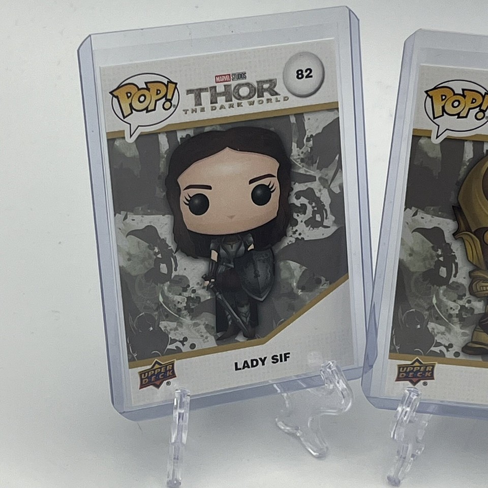 Funko Pop Marvel Upper Deck Cards Lot Of 4 Lady Sif Heimdall ...