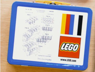 LEGO Tin Lunchbox With Original Lego Brick Patent Sketch 5006017 ...