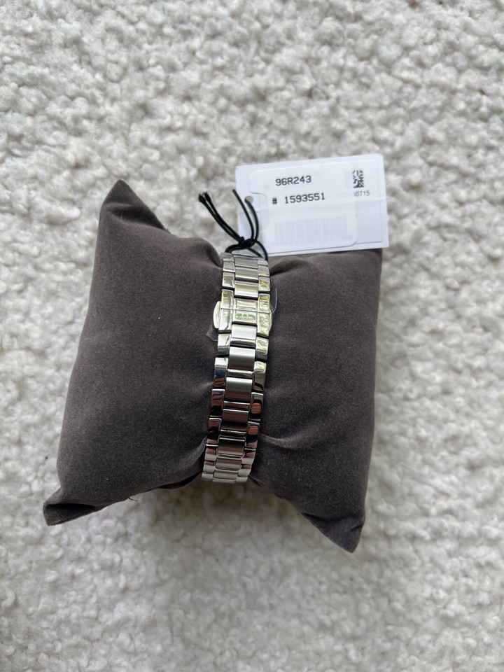 Bulova 96R243 Ladies Diamond Accented Stainless Steel Blue Dial Quartz ...