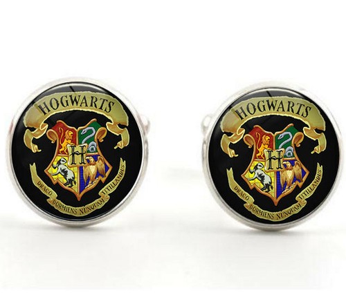 Men's Shirt Glass Harry Potter Hogwarts Badge Mark Silver Brass Copper ...