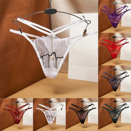 Comfy Womens Brief Panties Mesh Polyester See Through Sexy Slimming ...