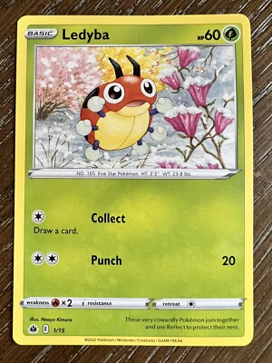 2022 Pokémon Ledyba Basic 1/15 Card HP60 “Free Shipping" | eBay