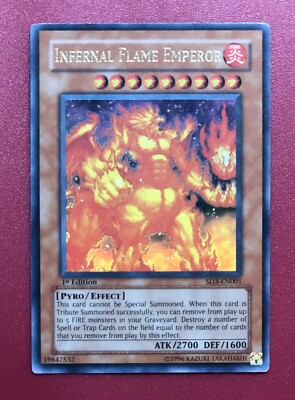 Yu-Gi-Oh! - Infernal Flame Emperor - SD3 1st Edition - Ultra Rare | eBay