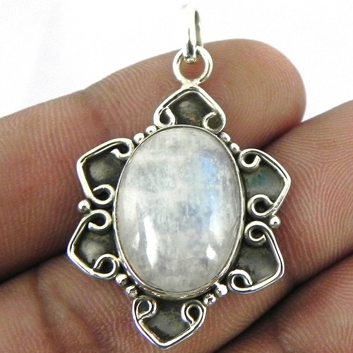 925 Argent Sterling Pierre Gemmes Main Collier Elle PSV1706 | eBay