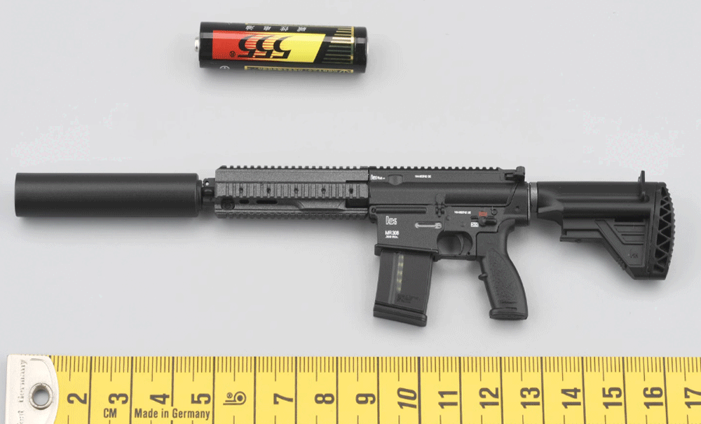 Easy&Simple 1/6 ES 26050R Russian FSB Alpha MR308 Gun for 12'' doll ...