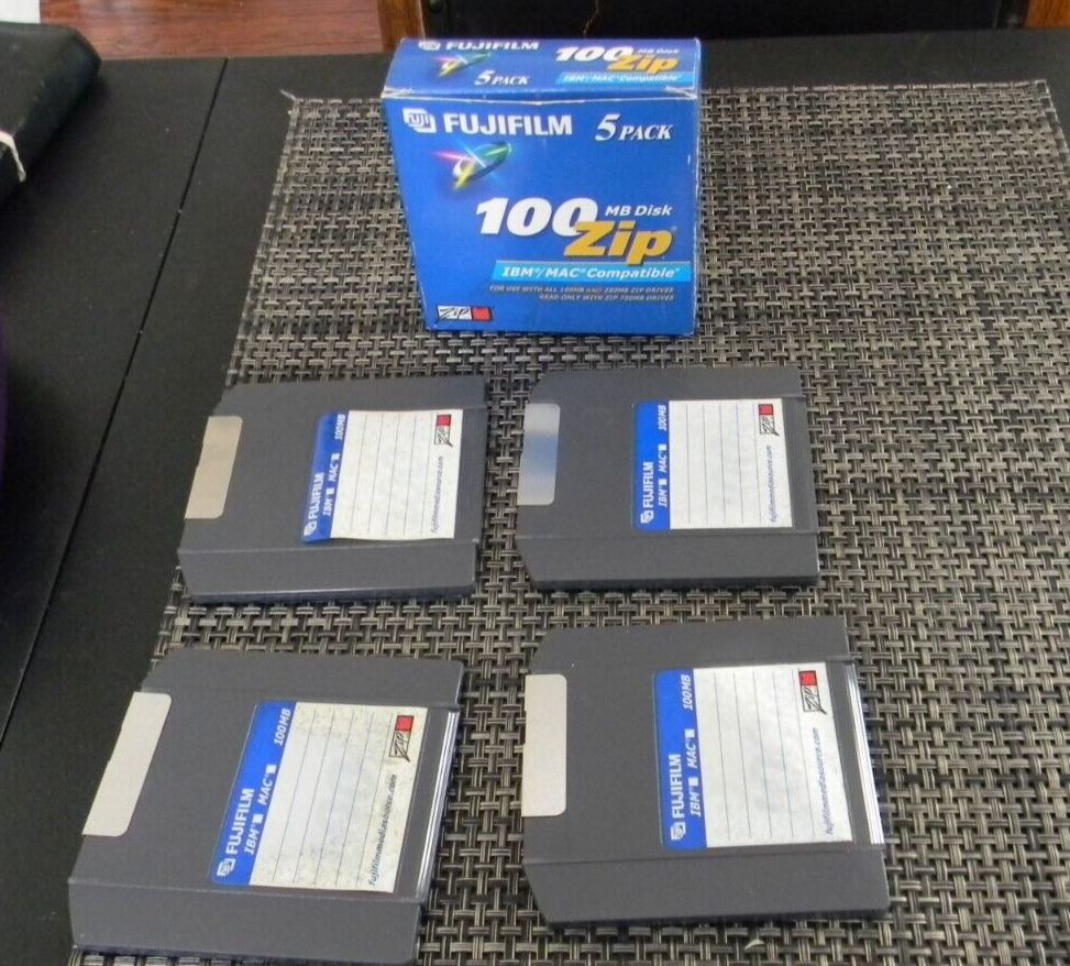 Lot of 5 100 MB Zip Disks. Original box is included. | eBay