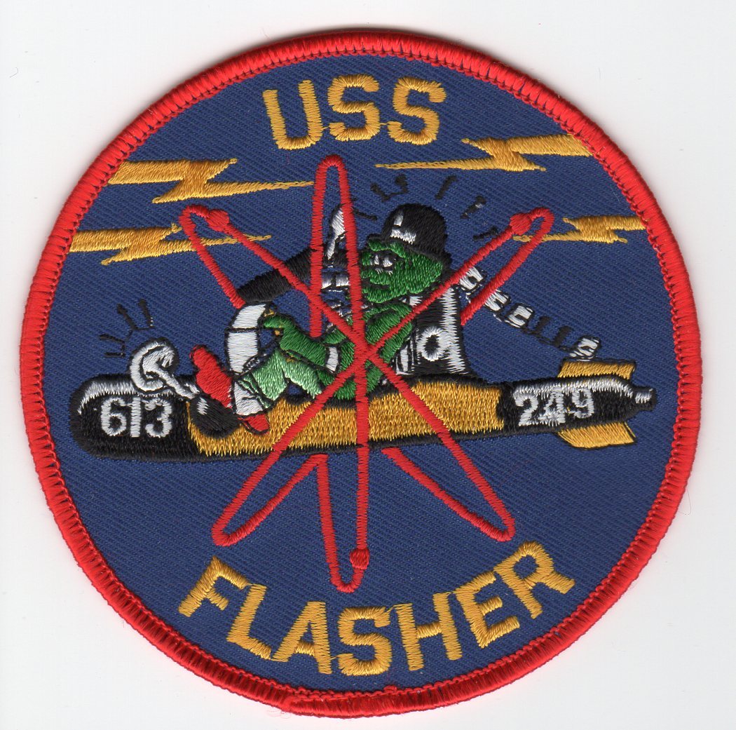 USS Flasher SSN 613 - Kingfish Riding Torpedo BC Patch Cat No C5181 | eBay