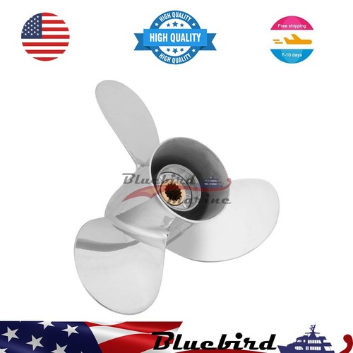13 1/4 x 17-k Stainless Steel Boat Prop for Yamaha Engines 60-115 HP ...