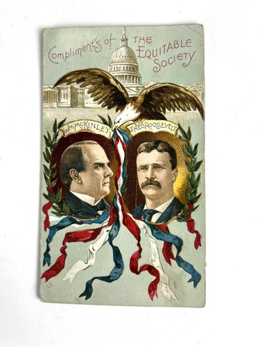 Antique Roosevelt McKinley Presidential Election Vote 1900 Fold-out ...