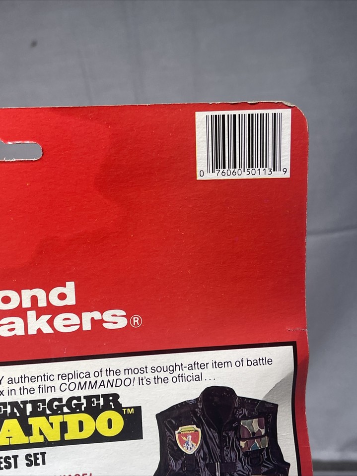 Vintage Schwarzenegger Commando Action Figure Diamond Toymakers 1985 ...