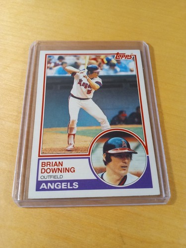 1983 Topps #442 BRIAN DOWNING California Angels Baseball Card ...