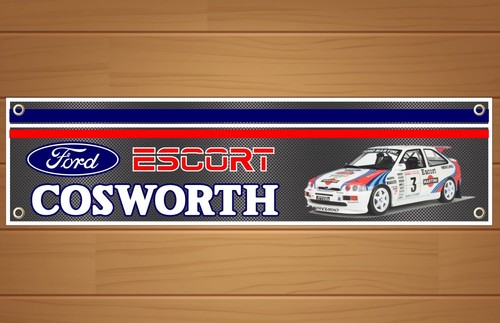 Cosworth Ford Escort | Racing | Banner Sign Garage Workshop | PVC Sign ...