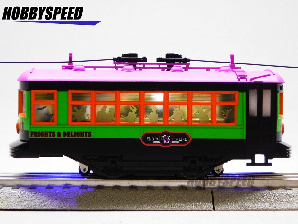 LIONEL HALLOWEEN TROLLEY O GAUGE bumper controlled street car 2435030 ...