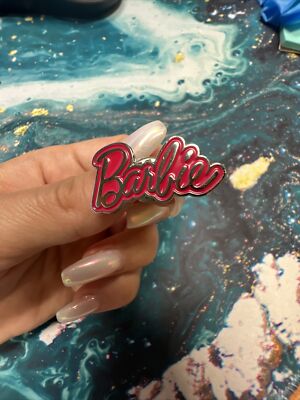 Barbie Toy Movie Cartoon Doll Pink Enamel Brooch Pin | eBay