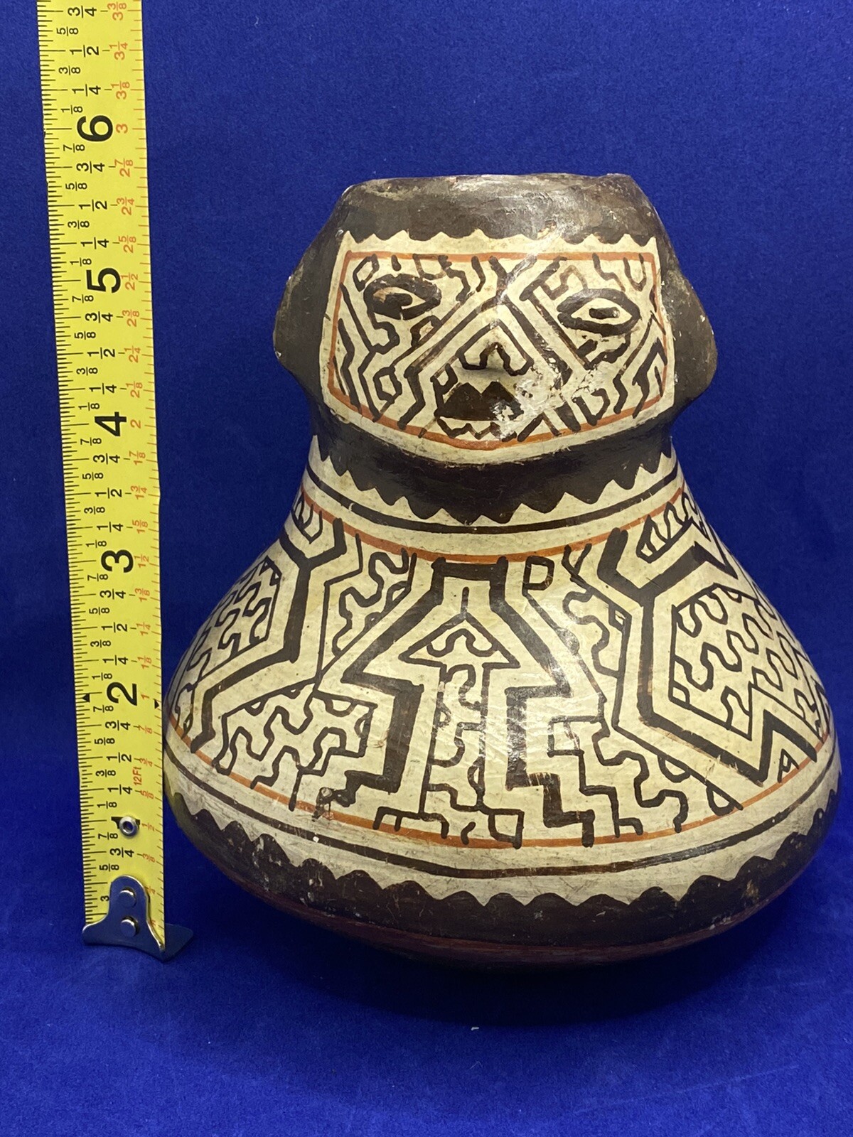 Shamanistic Shaman Pottery Effigy Vessel Amazonian Indian Shipibo ...