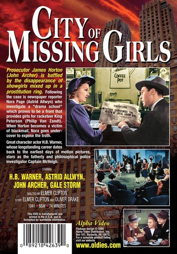City of Missing Girls (DVD) H.B. Warner Astrid Allwyn | eBay