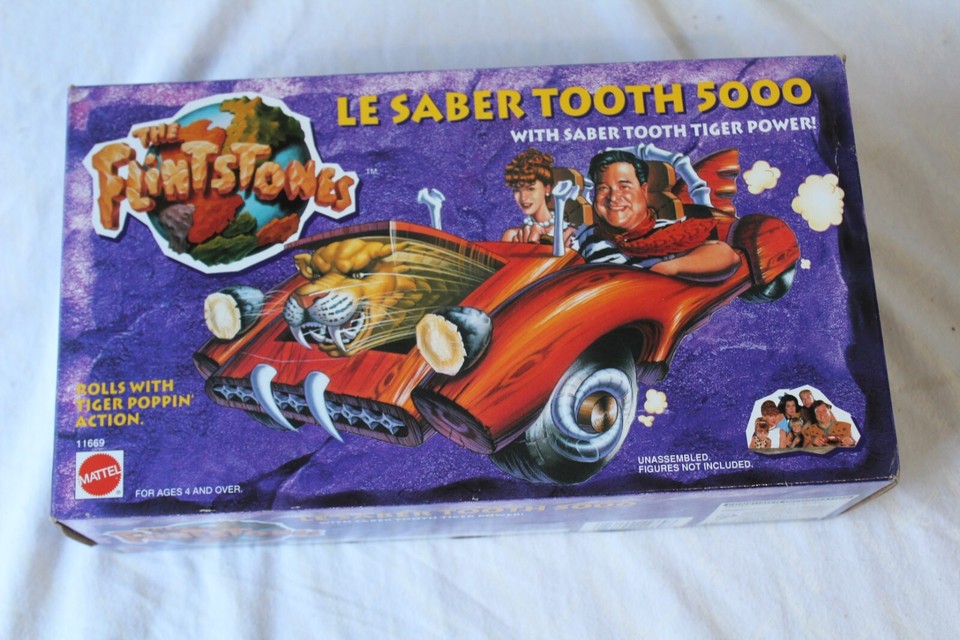 The Flintstones Movie Le Saber Tooth 5000 Car Tiger Power 1993 Mattel ...