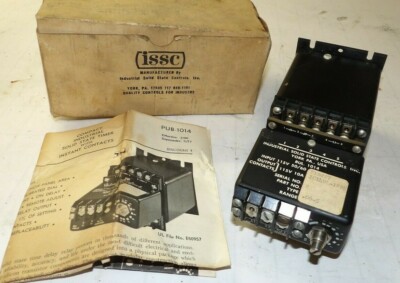 NEW ISSC 10A COMPACT SOLID STATE TIMER W INSTANT CONTACTS 115 V .06-5 ...